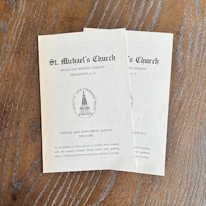 Memorabilia, Information Pamphlet From the Historic St. Michaels Church ...