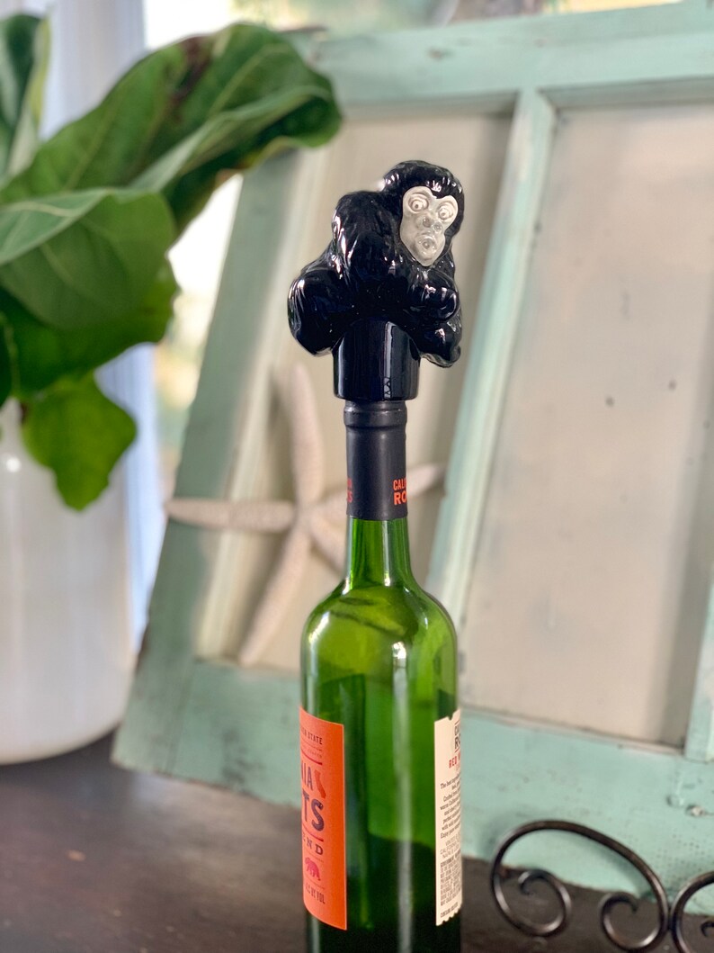 Cork Topper Vintage Ceramic Gorilla Cork Topper Perfect - Etsy