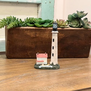 Lighthouse Model, Vintage Resin Model of the Cape Henlopen Lighthouse ...