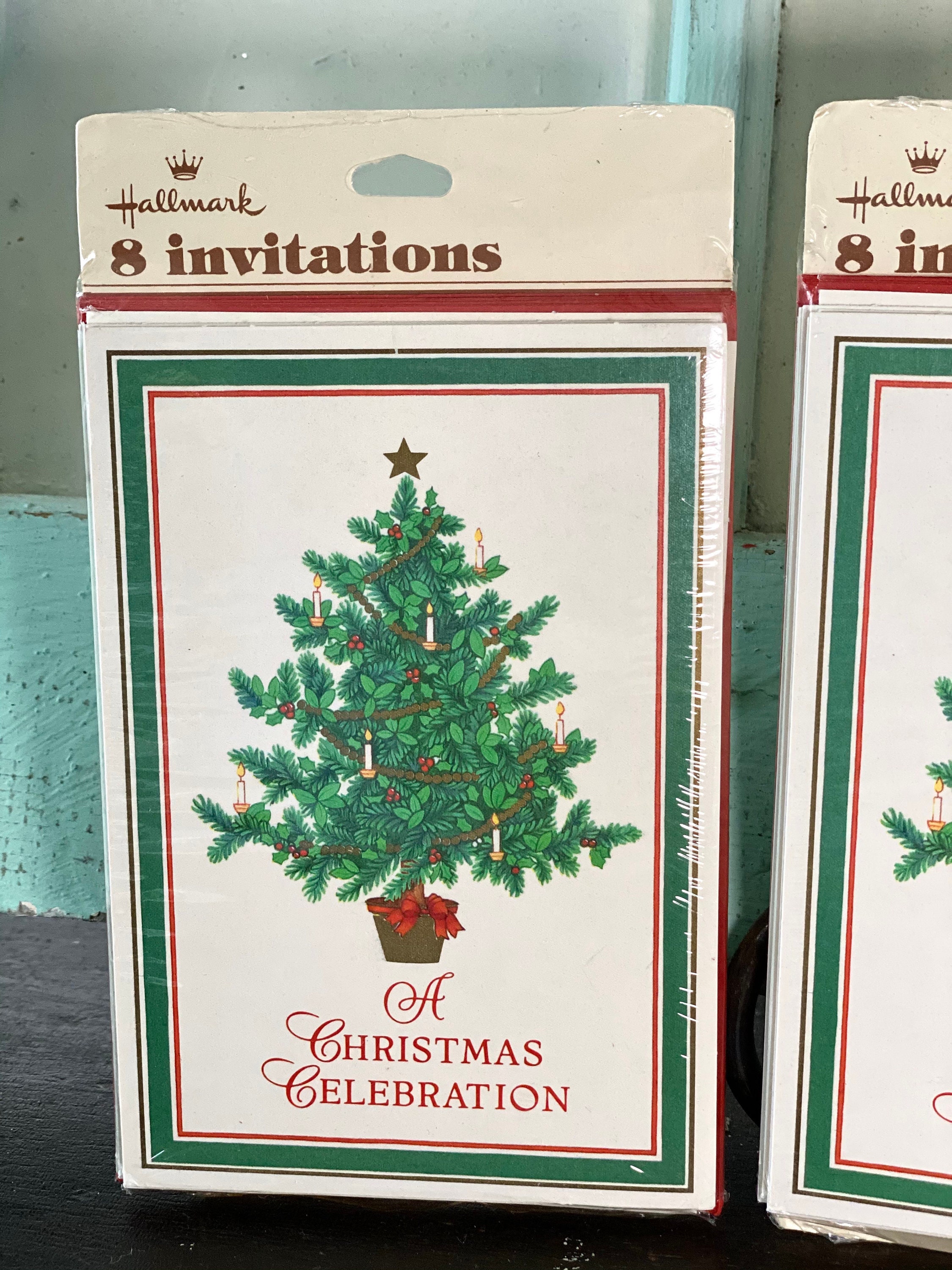 Invitations Vintage Hallmark Christmas Invitations Unopened | Etsy