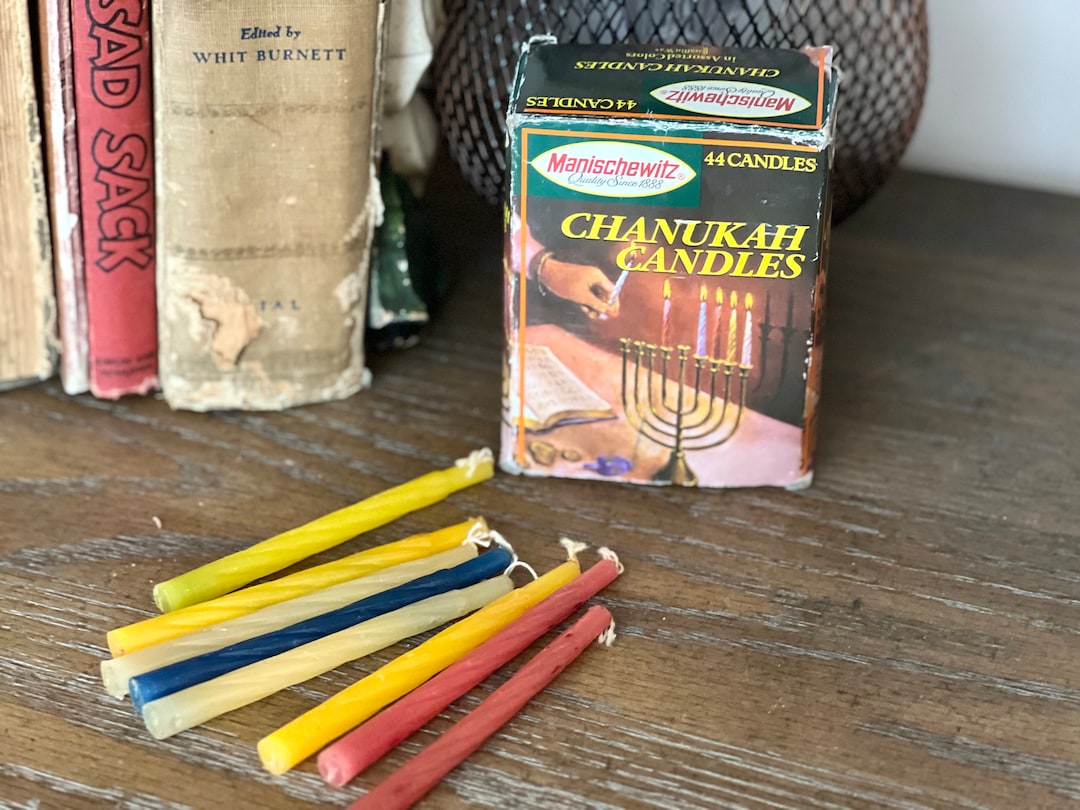 Menorah Candles, Vintage Hanukah Candles, Manischewitz Chanukah Candles ...