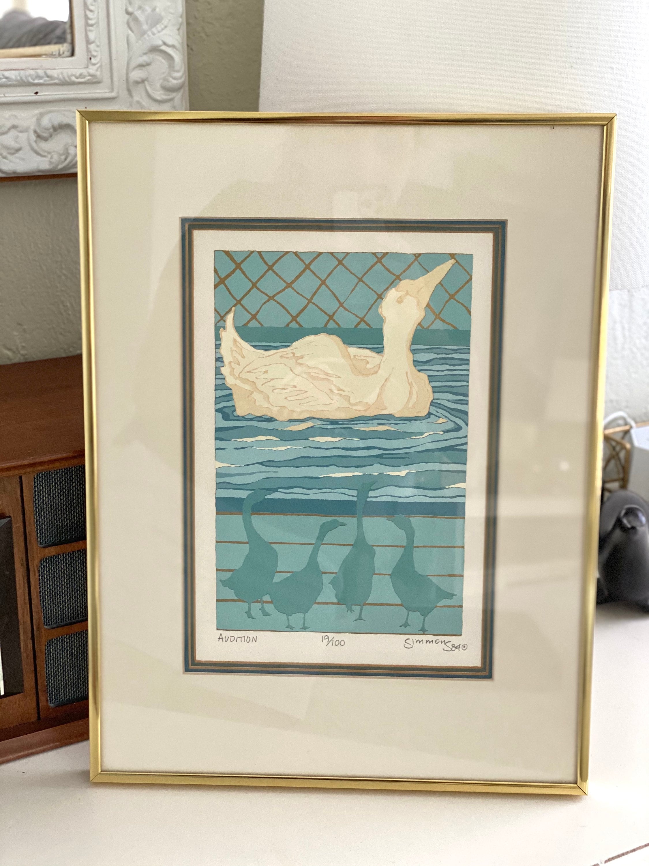 Serigraph, Vintage Serigraph - Audition by David Simmons, Vintage Art ...