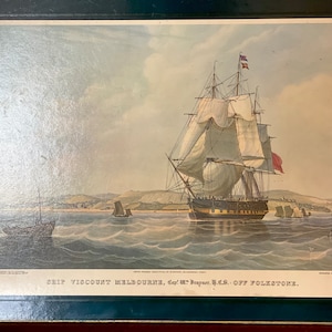 Decor or Art, Recreation of Ship Viscount Melbourne Painting, Cork ...