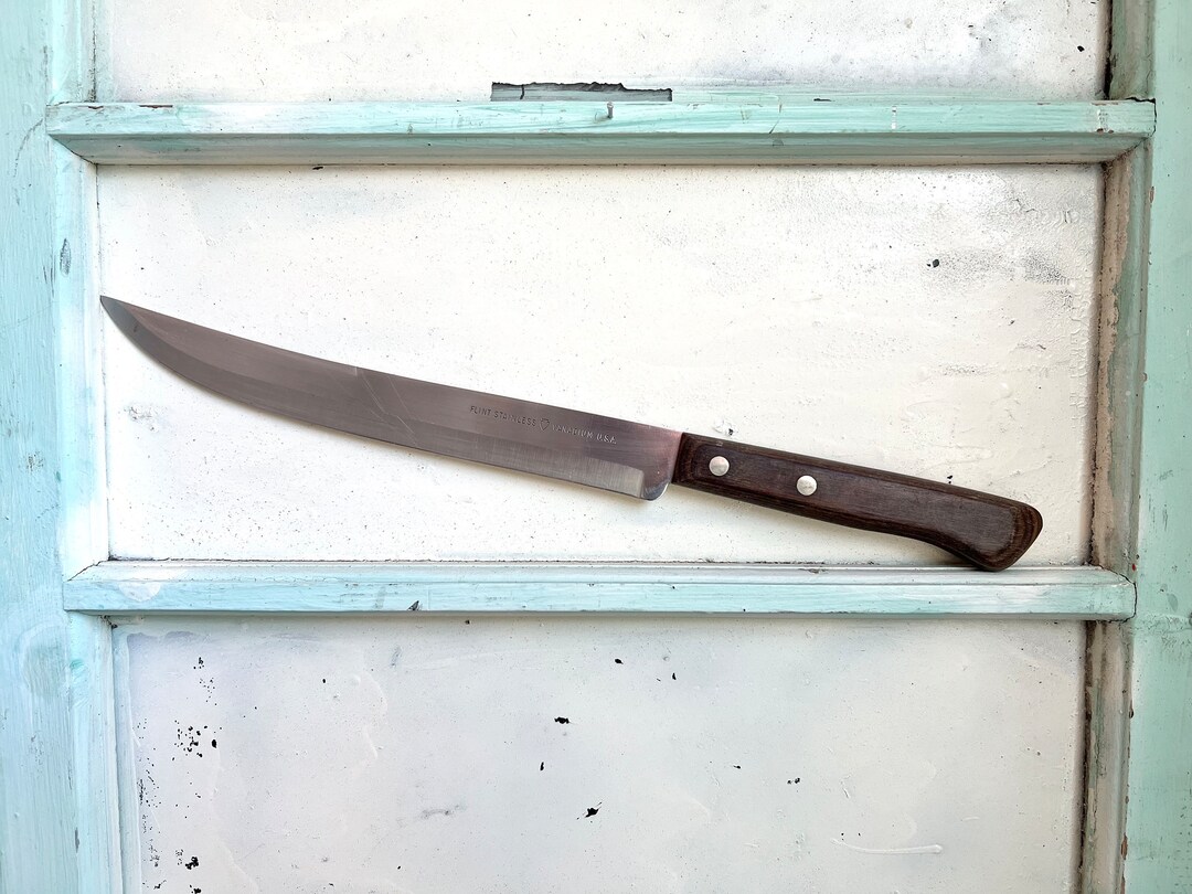Knife, Vintage Ekco Flint Cutting Knife, Vintage Cooking, Chopping ...