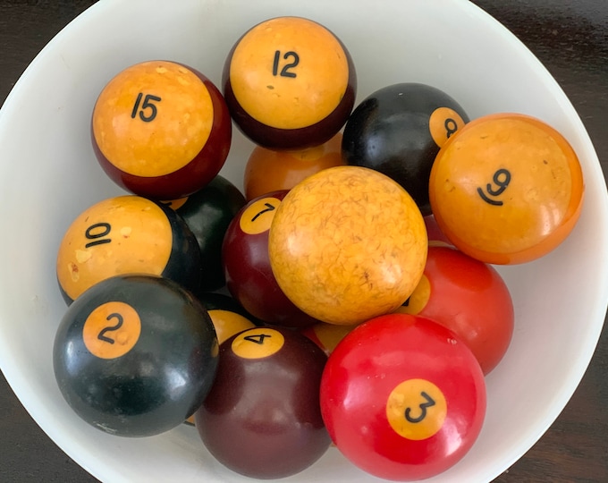 Vintage Billiards Balls Sold Separately Vintage Pool Balls - Etsy