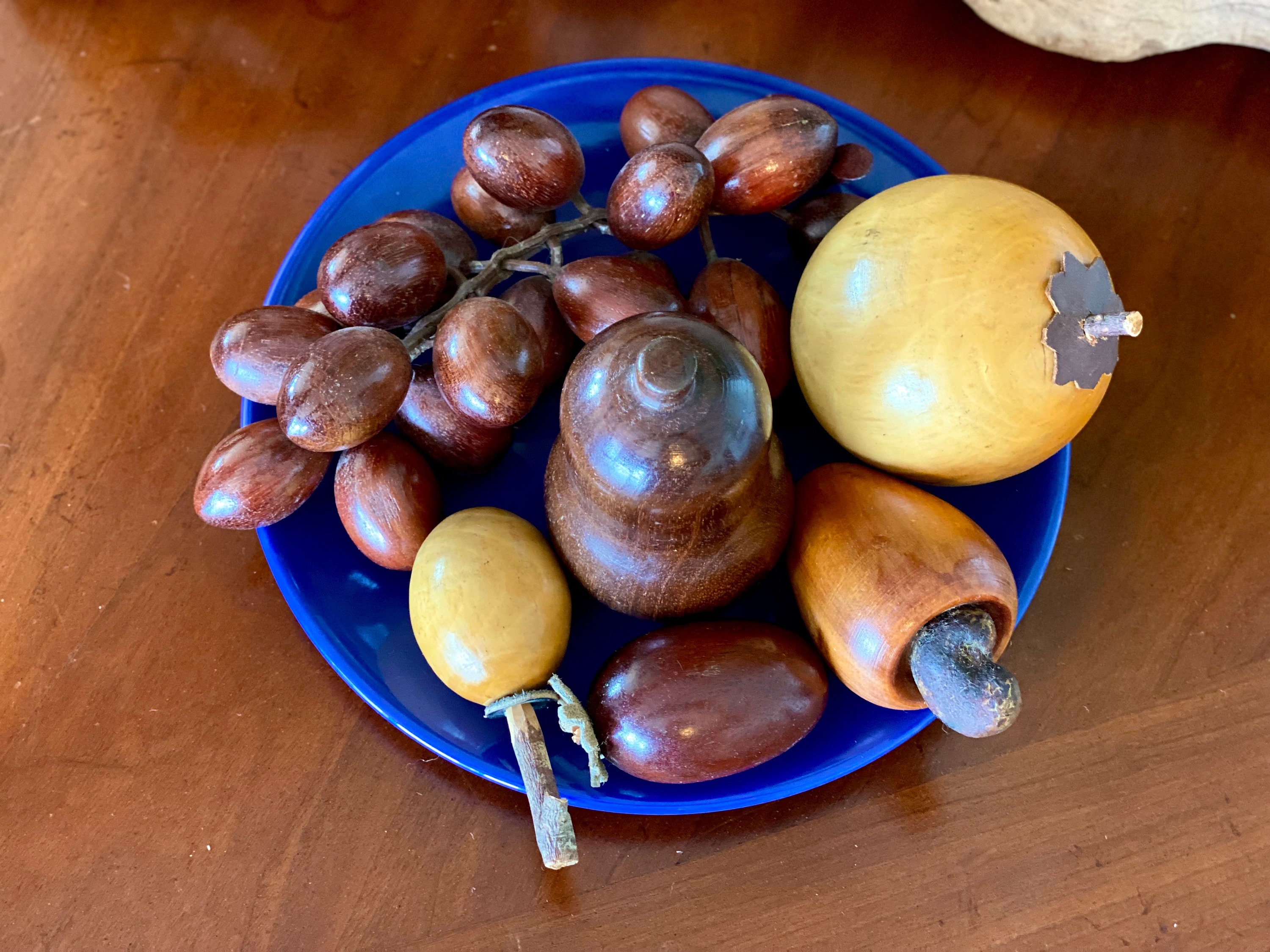 Wooden Fruit Vintage 6 Piece Genuine Wood Faux Fruit Set - Etsy