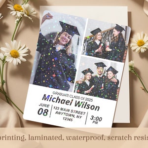 Holographic Laminate Graduation Photo Fridge Magnet/college Graduation ...