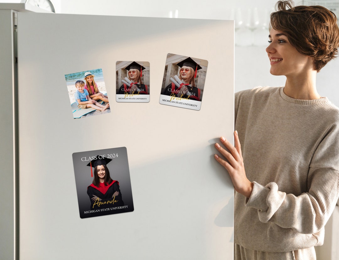 Personalized Graduation Magnets/personalized Photo Fridge Magnets/free ...