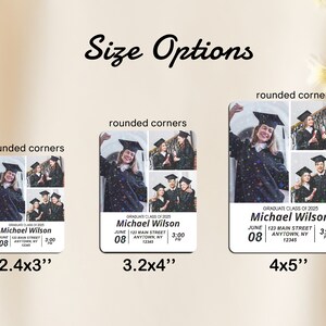 Holographic Laminate Graduation Photo Fridge Magnet/college Graduation ...