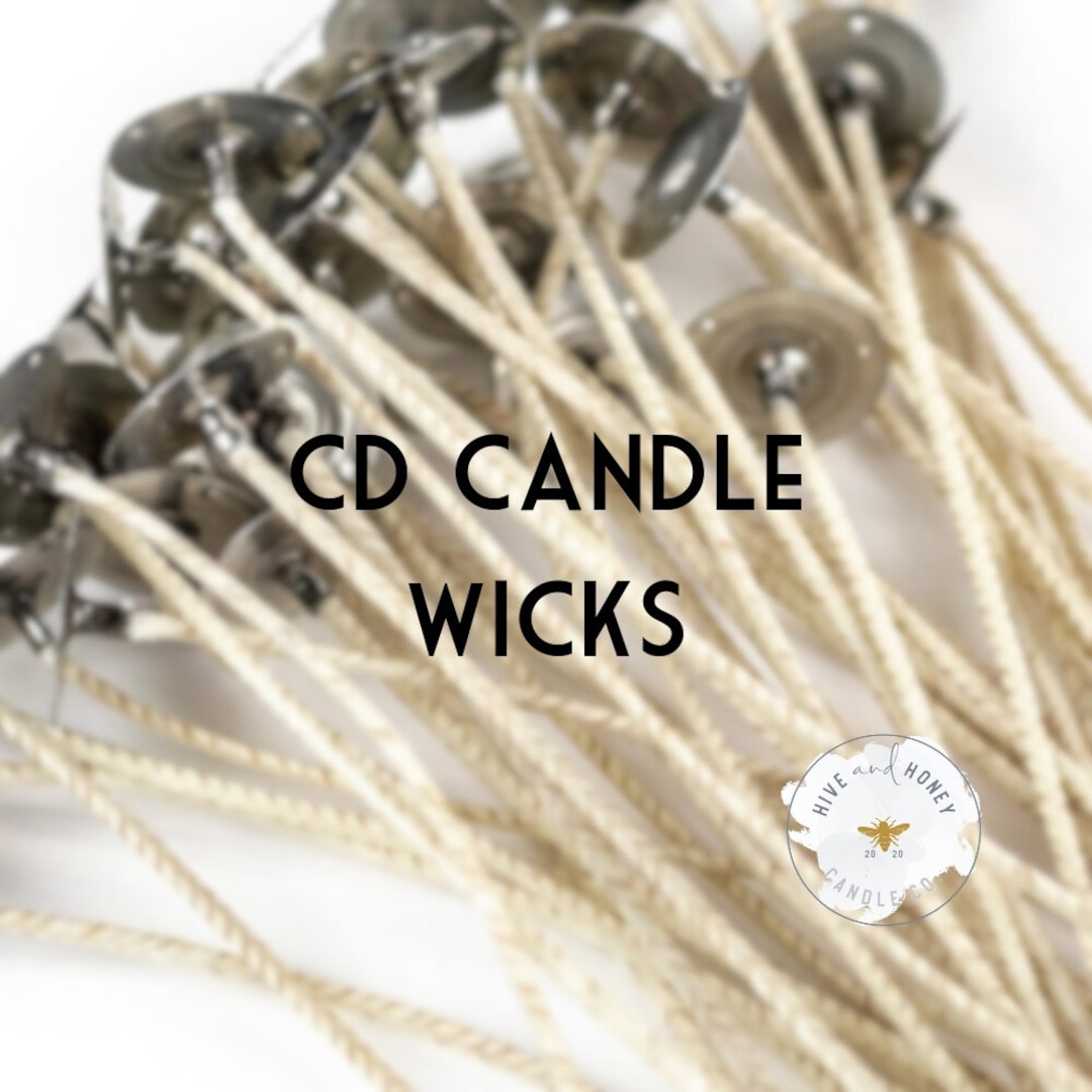 CD Candle Wicks | Stabilio | 6" Long, Pretabbed, Prewaxed | Bulk 12 ...