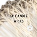 Zinc Core Candle Wicks 6 Pretabbed, Prewaxed Bulk 12 Pack or 100 Pack ...