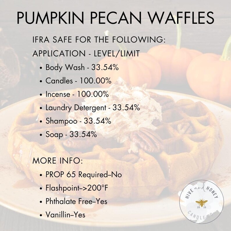 Pumpkin Pecan Waffles Fragrance Oil | Candle Making and Soap Making | 2 ...