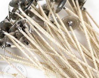 Zinc Core Candle Wicks 6 Pretabbed Prewaxed Bulk 12 - Etsy