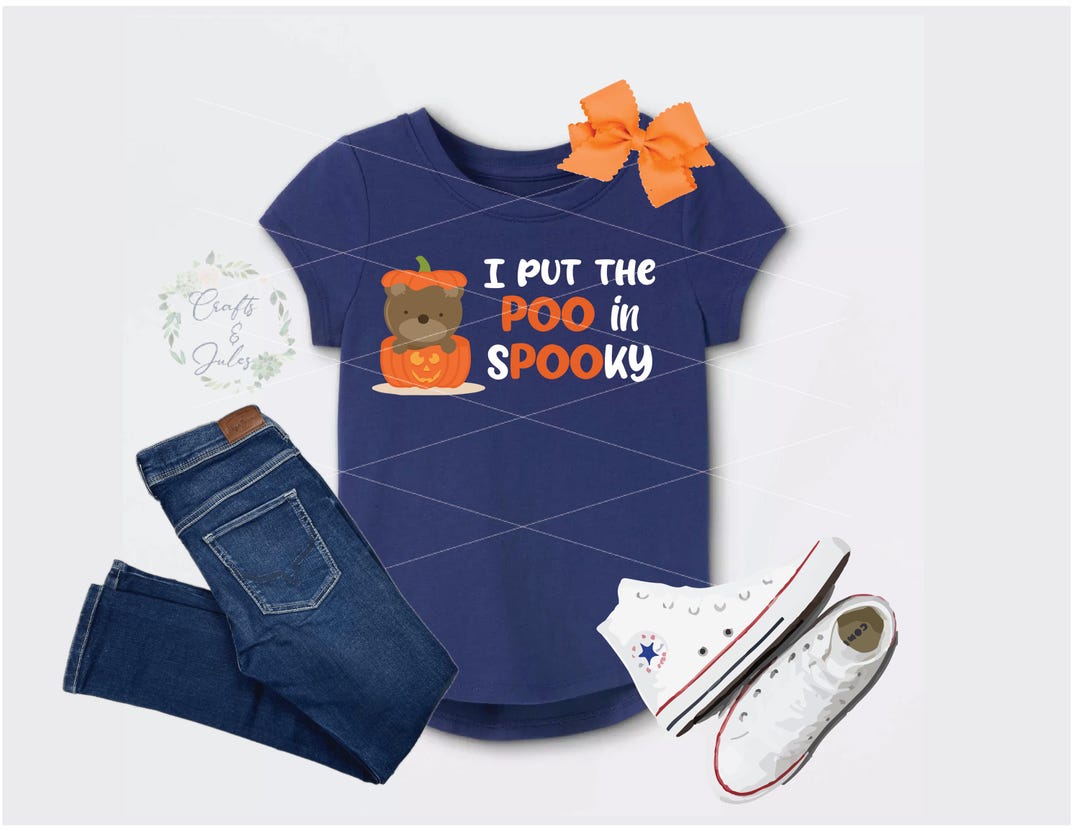 I Put the Poo in Spooky PNG/SVG Ready for Download - Etsy