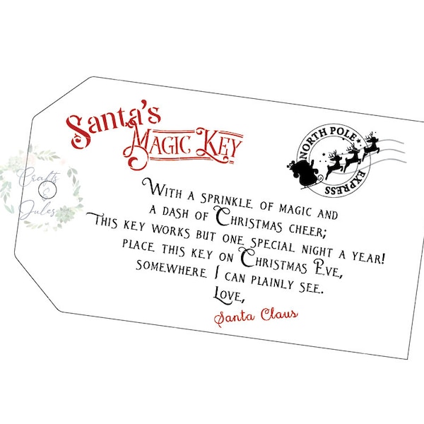 Santa Key - Etsy