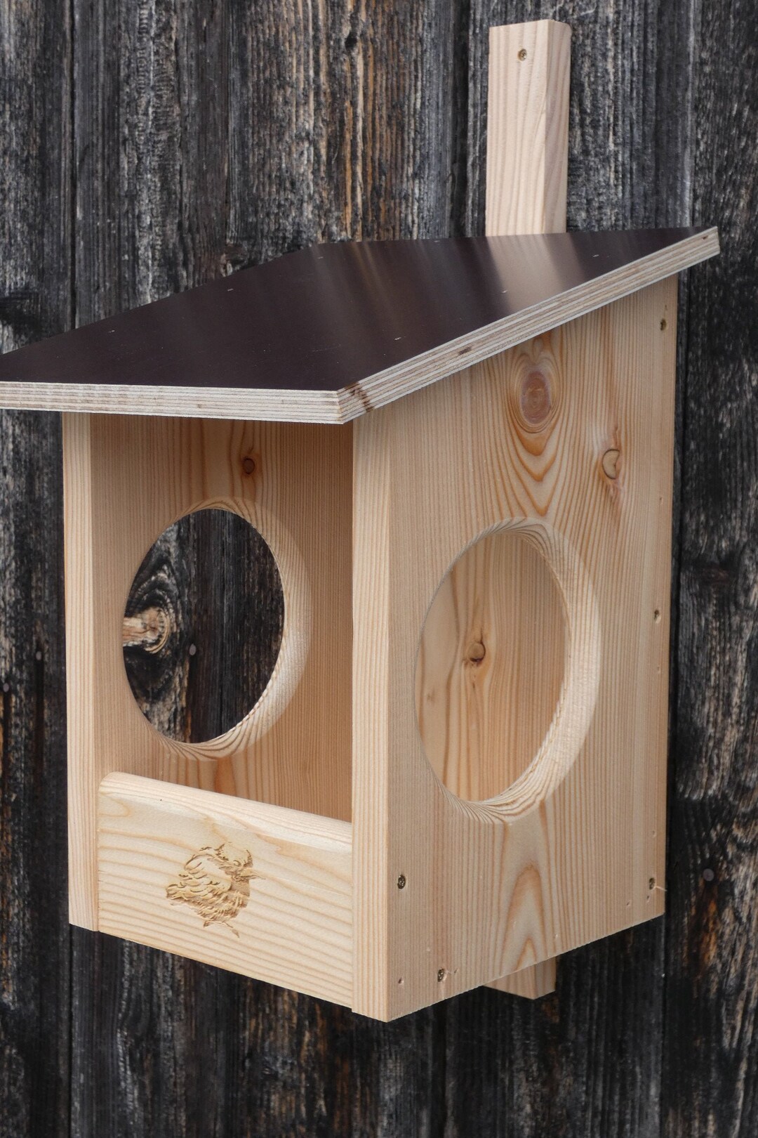 Blackbird Premium Nature Larch Wood Nesting Box According to - Etsy