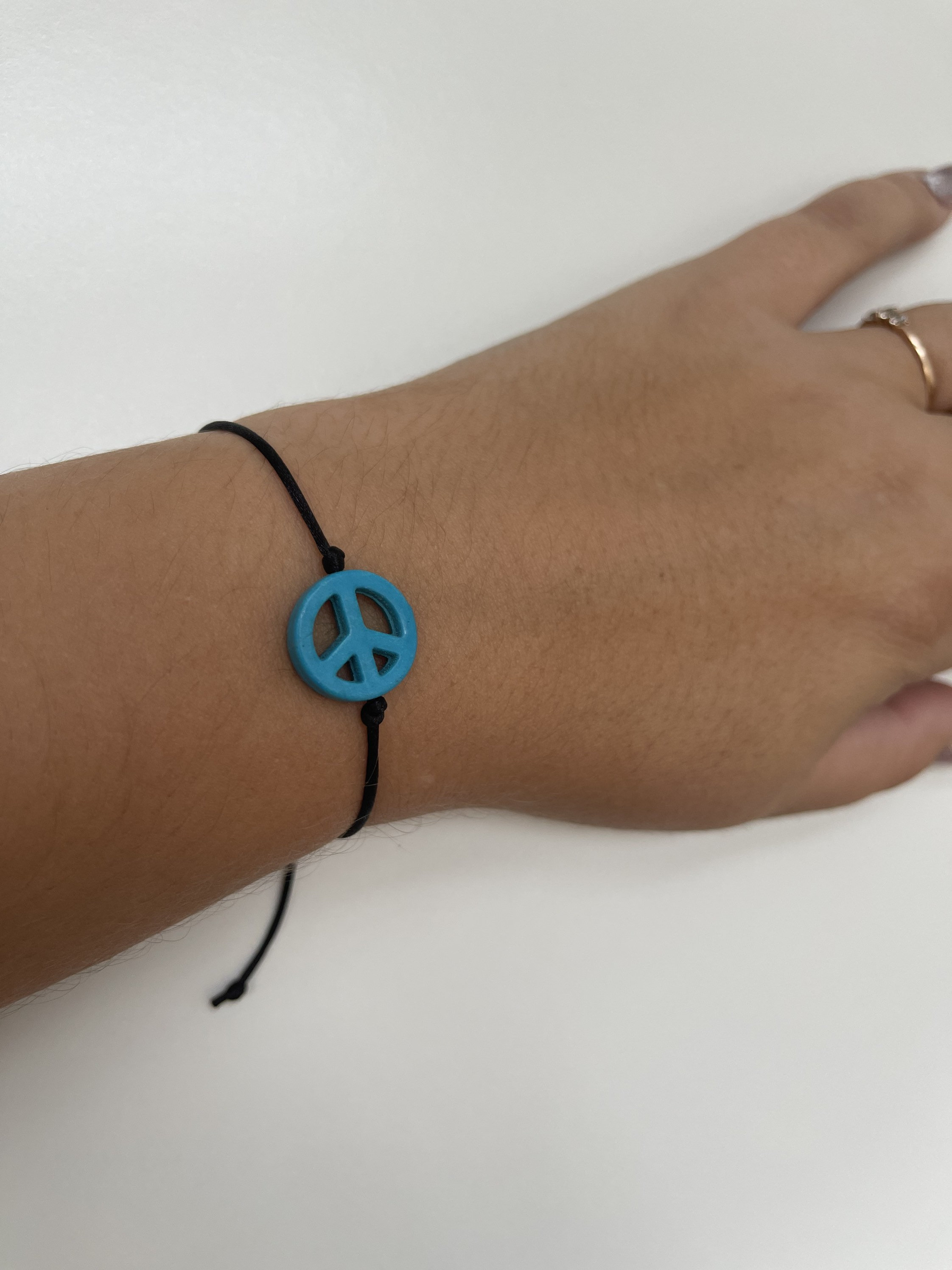 Adjustable Peace Sign Bracelet, Peace Bracelet, Friendship Peace ...