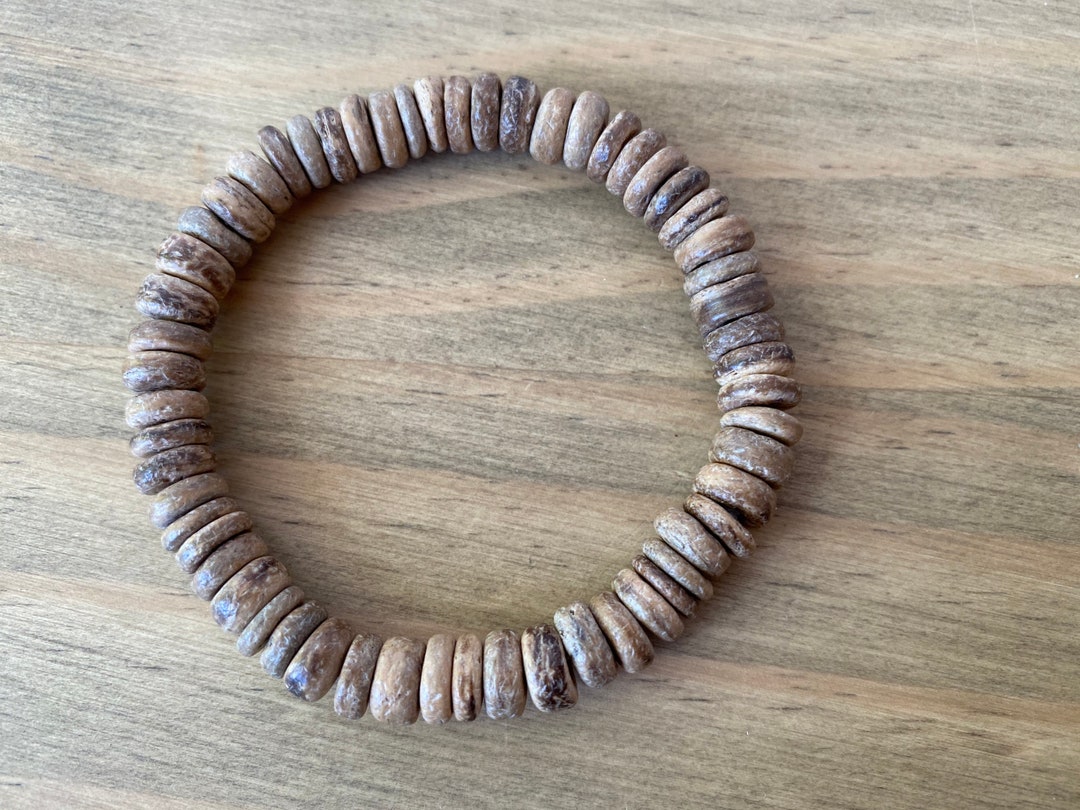 Coconut Wood Bracelet, Coconut Shell Wood Bracelet, Women Bracelet, Men ...