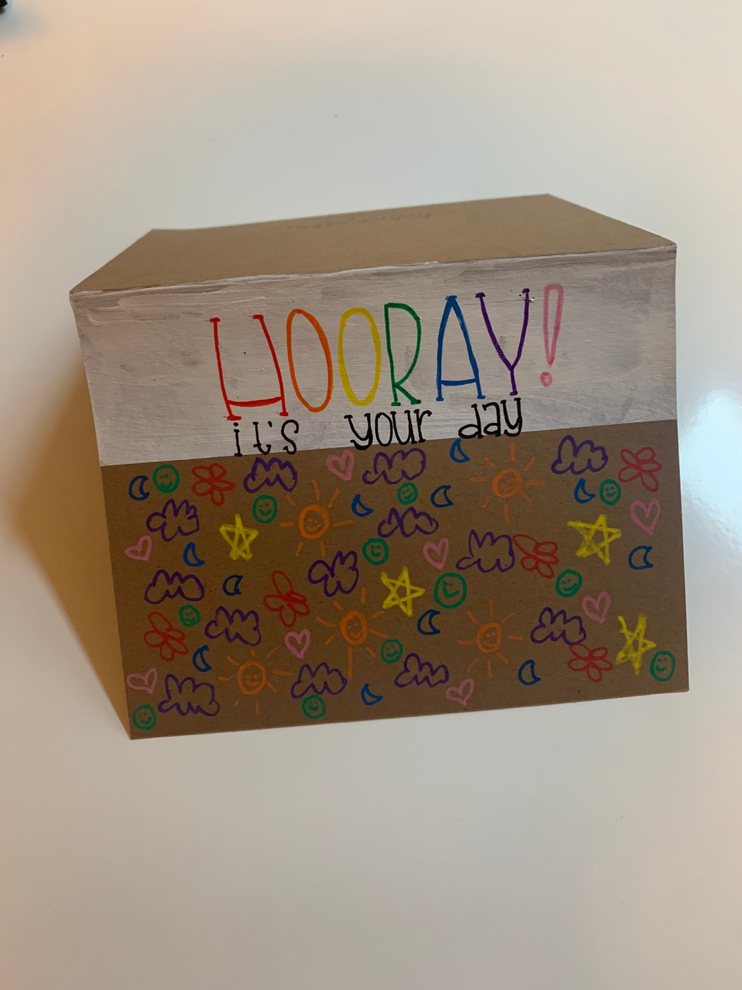 Hooray It’s Your Day Handpainted Birthday Card - Etsy