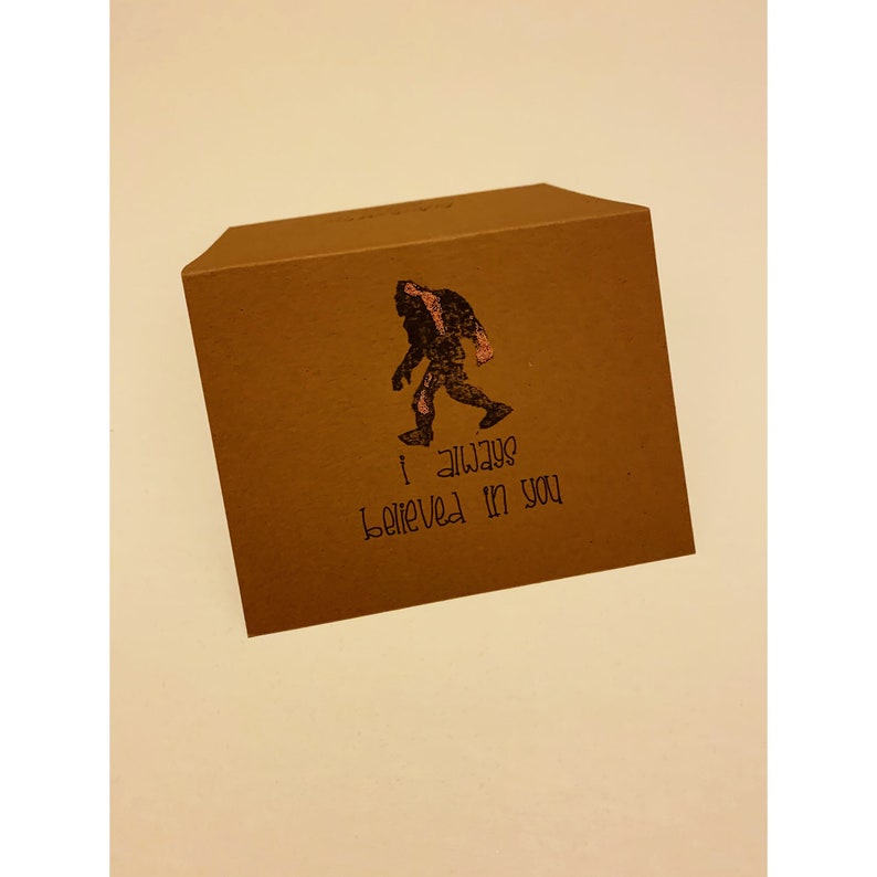 Handmade Sasquatch Congratulations Card - Etsy