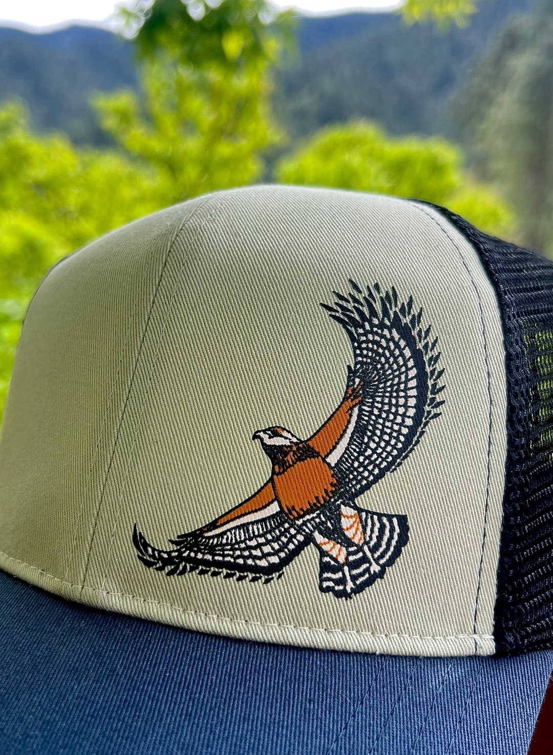 Hawk Design Trucker Cap - Etsy