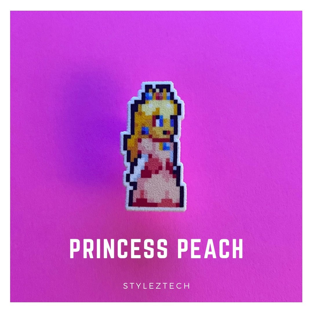 Princess Peach Pin | Super Mario | Lanyard Pin | Gamer Pin | Collectors ...