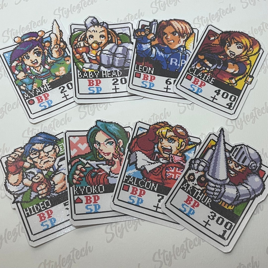 Street Fighter 2 | Card Fighters - Set 9 | Vinyl Stickers | Laptop ...