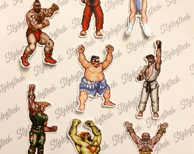 Street Fighter 2 Stickers Set 1 - Etsy