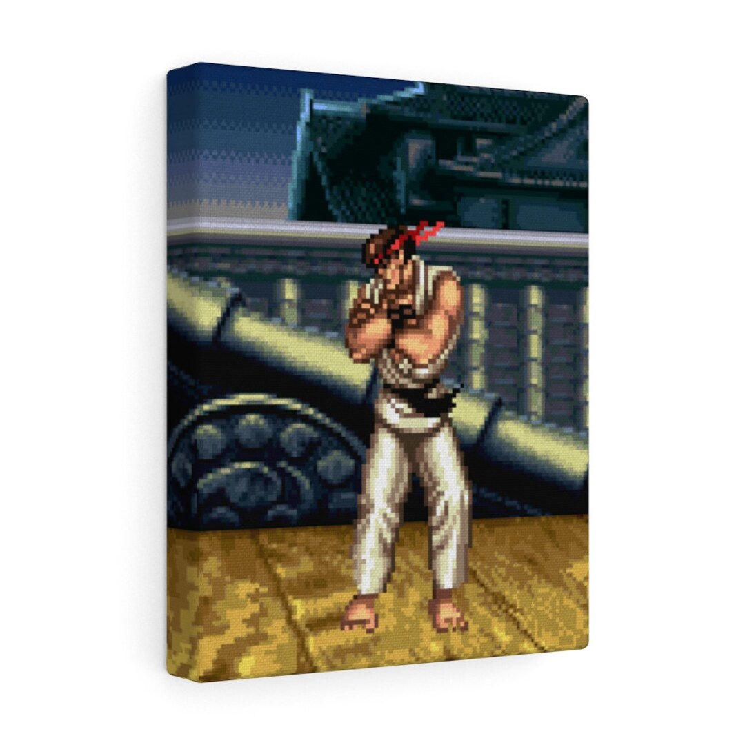 Ryu - Street Fighter 2 - Canvas Wrap - Etsy
