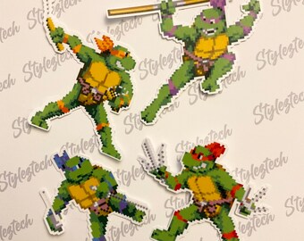 Teenage Mutant Ninja Turtle Stickers - Etsy