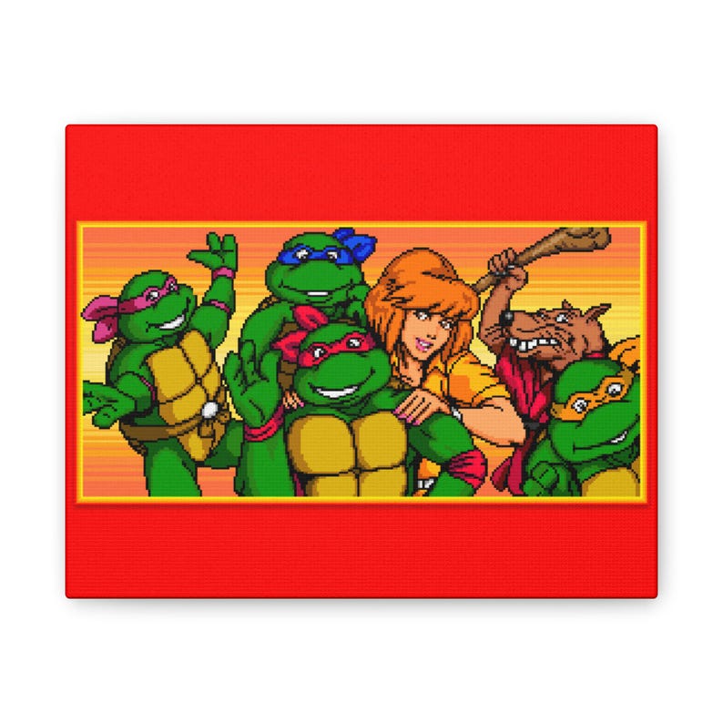 Teenage Mutant Ninja Turtles Family Portrait - TMNT - Canvas Wrap - Etsy
