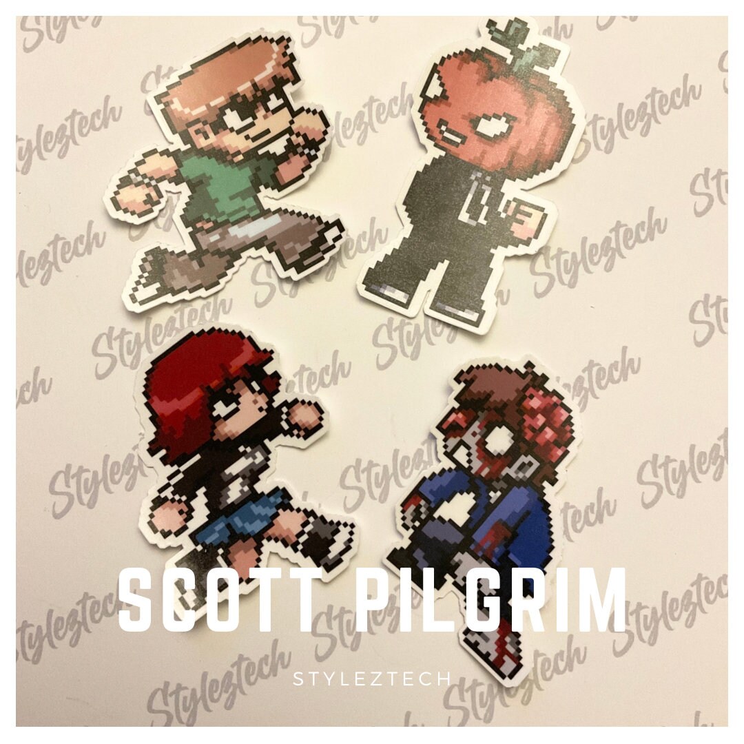 Halloween Stickers - Scott Pilgrim VS. the World Game - Set 1 - Etsy