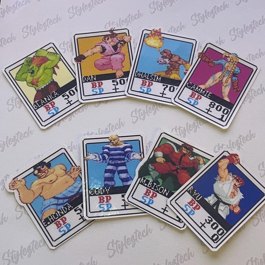 Street Fighter Alpha Set -1 | Street Fighter 2 | Card Fighters | Vinyl ...