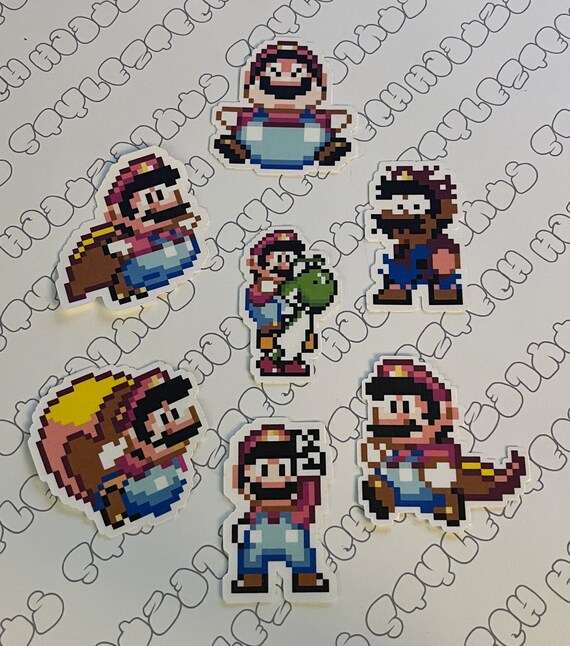 Super Mario World Stickers Super Mario Stickers Vinyl - Etsy