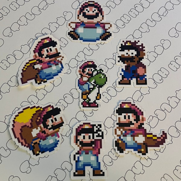 Super Mario World Stickers - Etsy