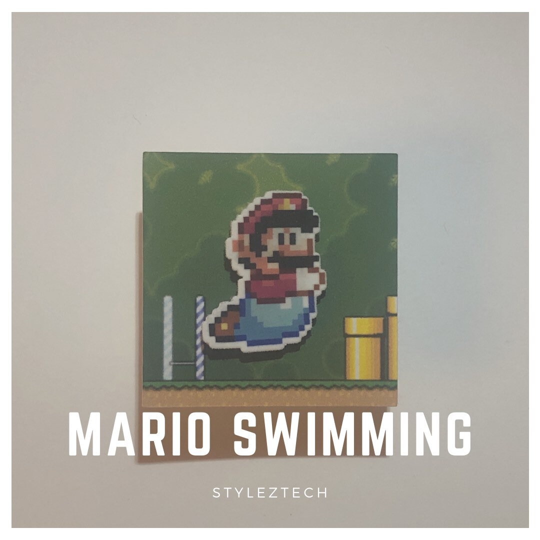 Mario Swimming- Super Mario World Pin - Etsy