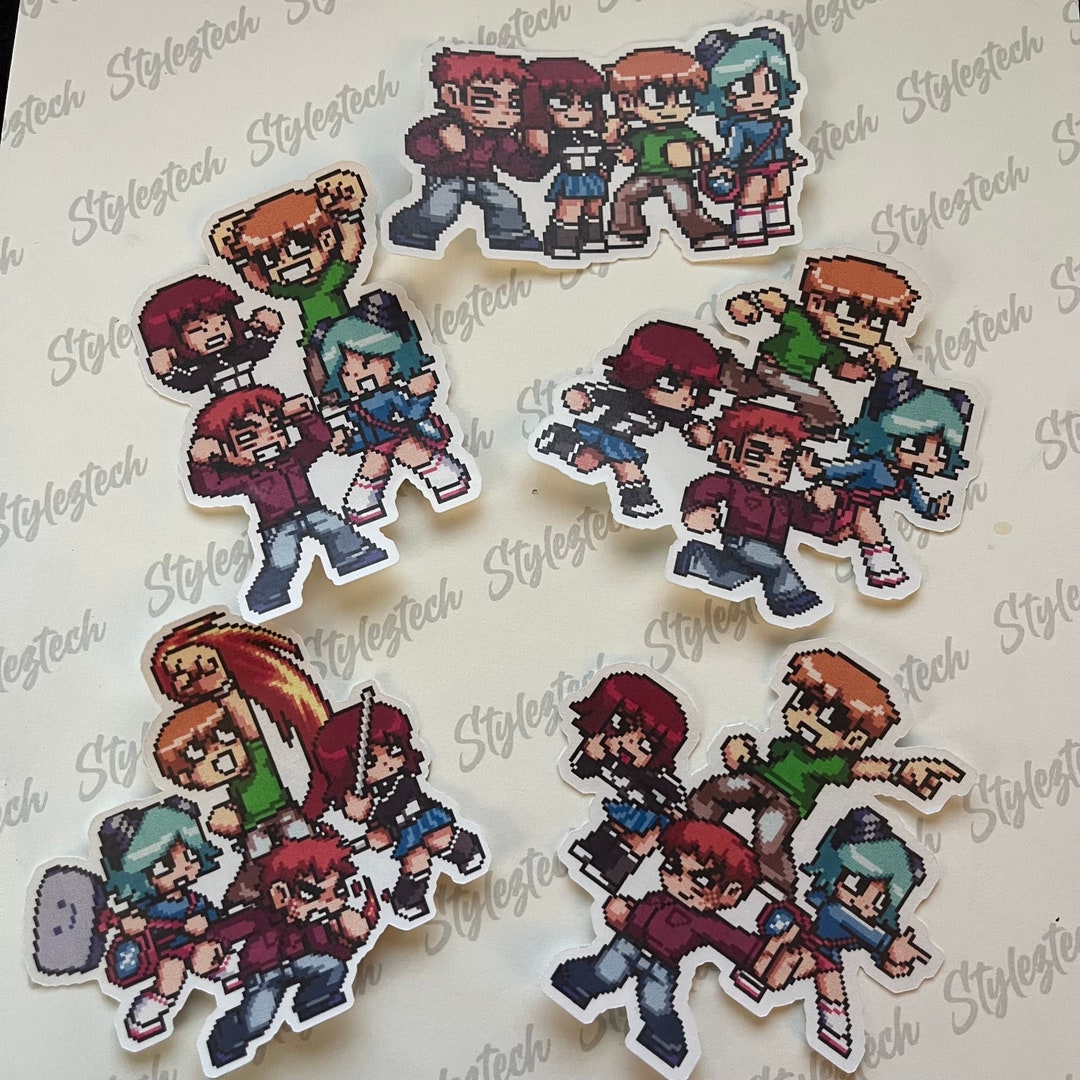 Scott Pilgrim Group Sets - Scott Pilgrim VS. the World Stickers ...