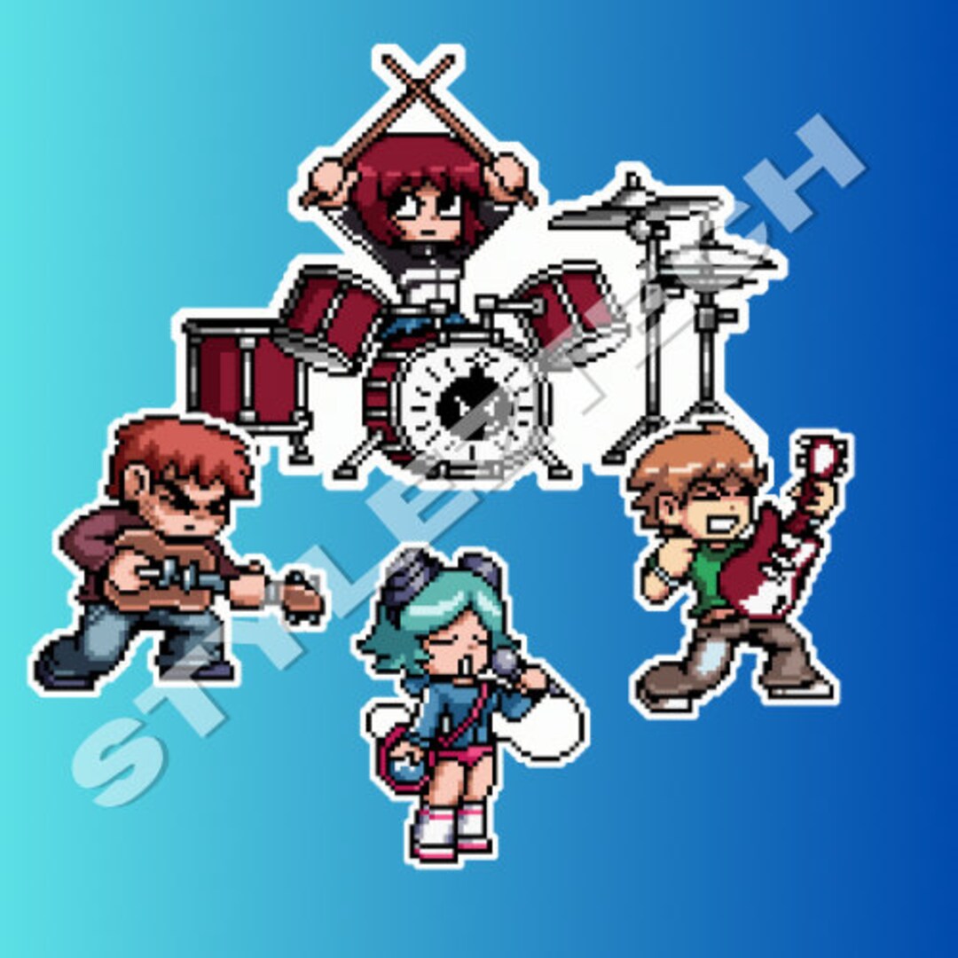 Scott Pilgrim Band Scott Pilgrim VS. the World Stickers - Etsy