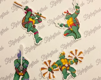Vintage Teenage Mutant Ninja Turtles & Shredder Refrigerator Magnets ...