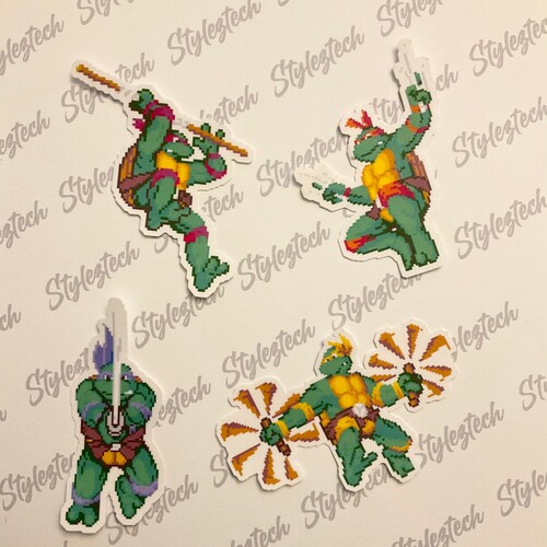 Teenage Mutant Ninja Turtle Stickers - Etsy