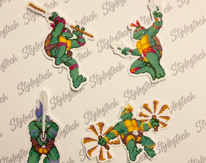 Teenage Mutant Ninja Turtles Animated Cartoon Stickers - Etsy