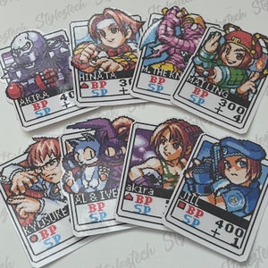 Street Fighter 2 Card Fighters Complete Capcom Set Vinyl Stickers ...
