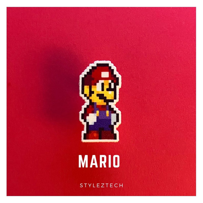 Super Mario Pin Super Mario Lanyard Pin Gamer Pin - Etsy