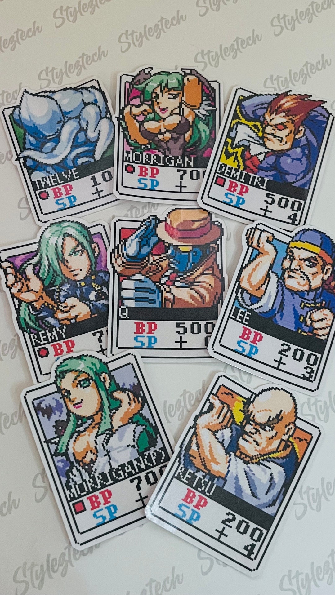 Street Fighter 2 | Card Fighters - Set 5 | Vinyl Stickers | Laptop ...