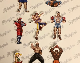 Street Fighter 2 Stickers Set 2 | Etsy