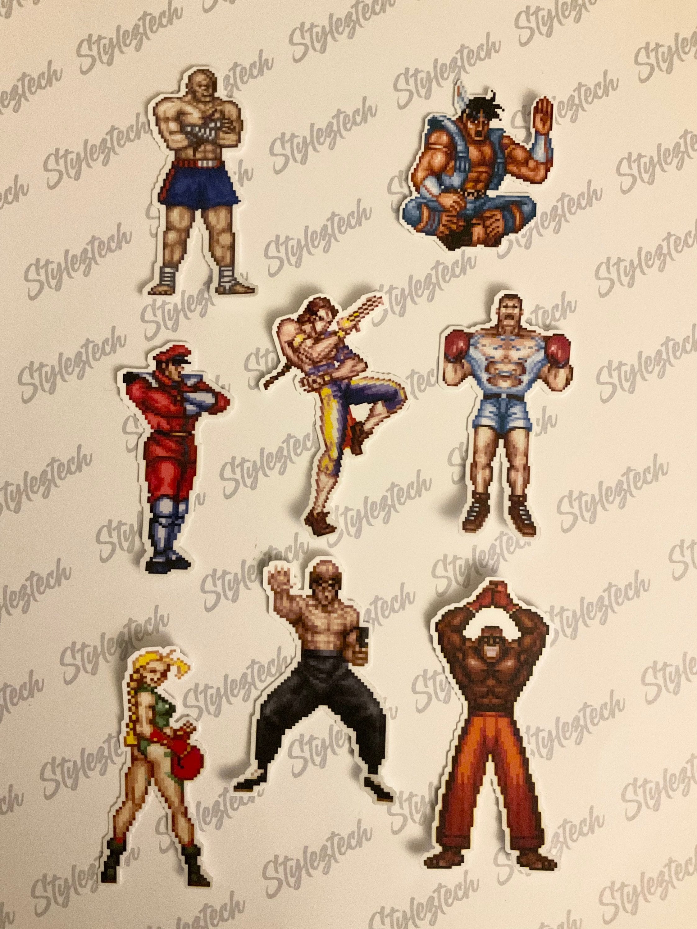 Street Fighter 2 Stickers Set 2 2 | Etsy