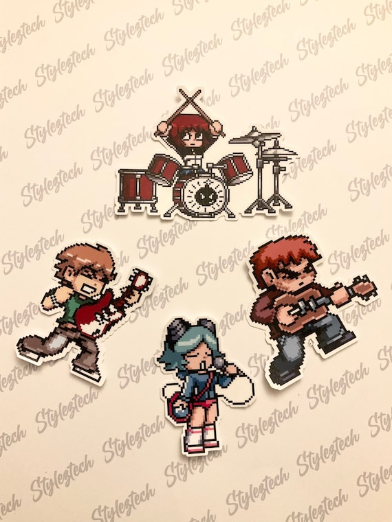 Scott Pilgrim Band Scott Pilgrim VS. the World Stickers - Etsy
