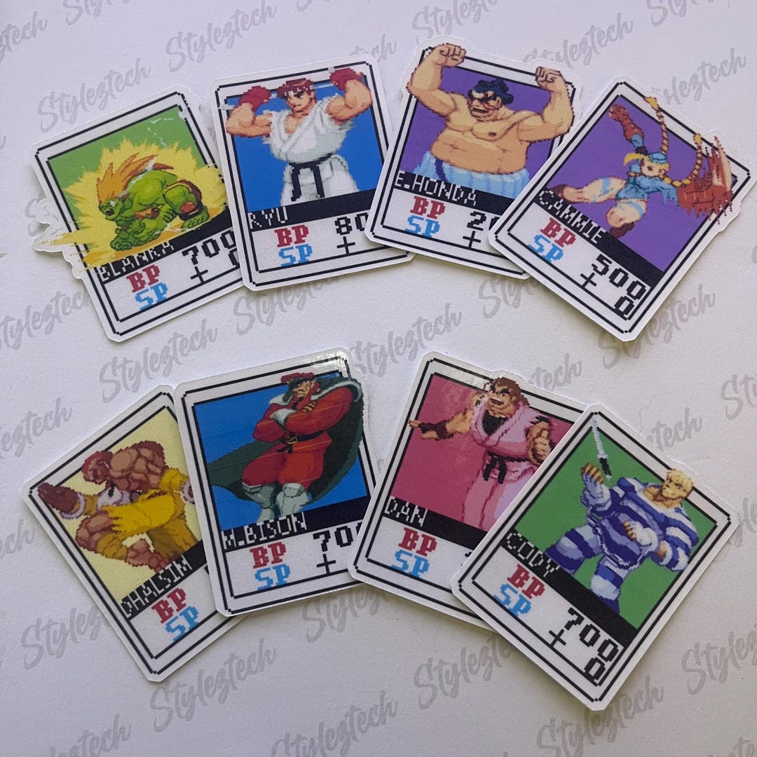 Street Fighter Alpha Set 2 Street Fighter 2 Card Fighters Vinyl ...
