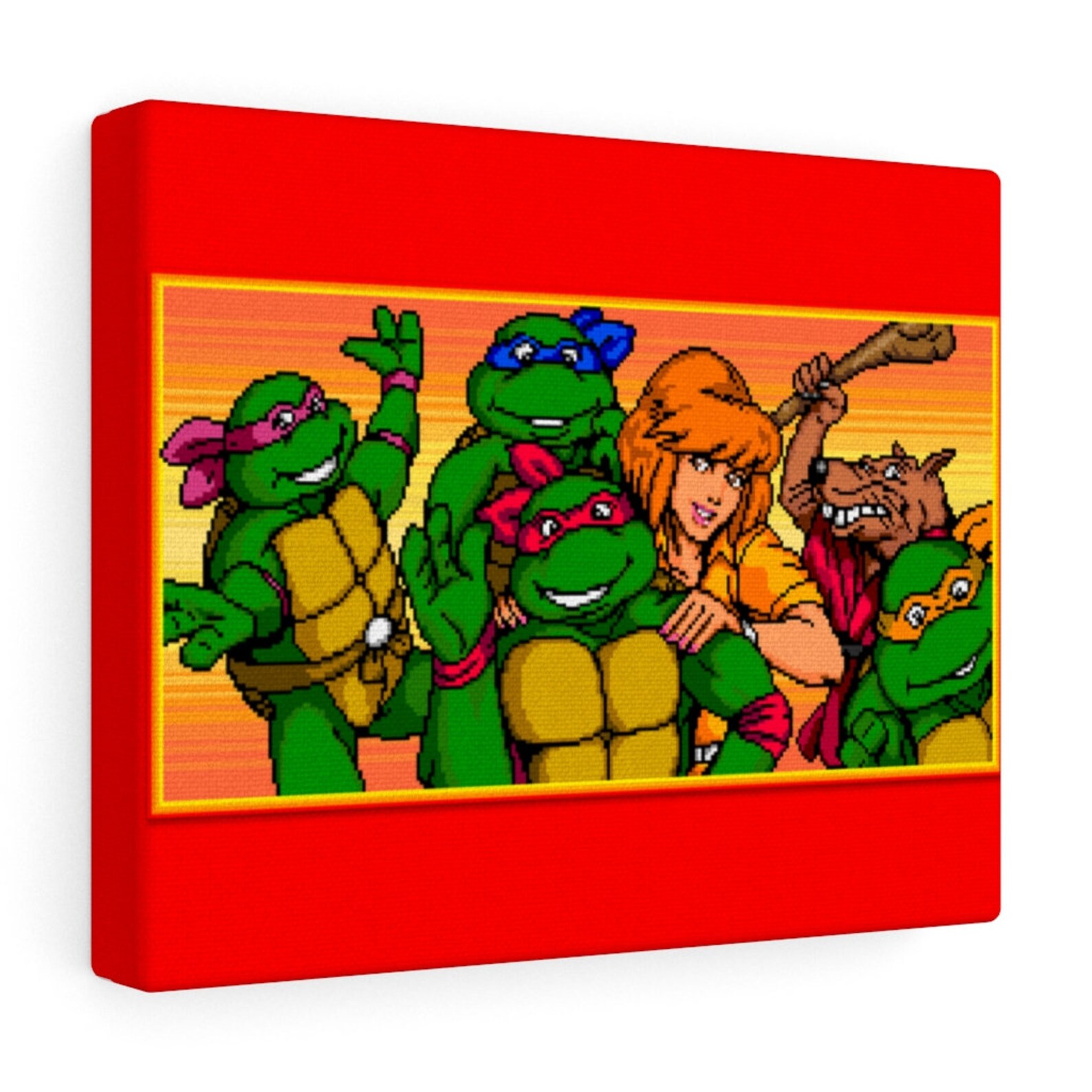 Teenage Mutant Ninja Turtles Family Portrait TMNT Canvas | Etsy