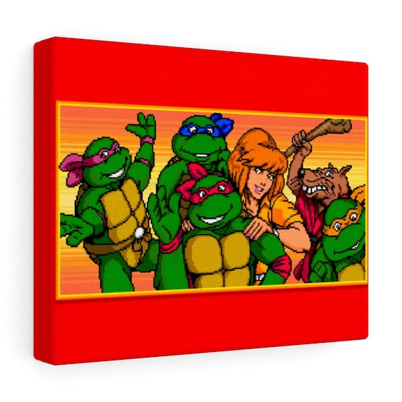 Teenage Mutant Ninja Turtles Family Portrait TMNT Canvas | Etsy
